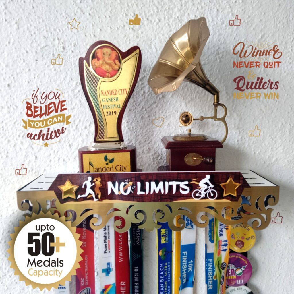 No Limits - Medal & Trophy Shelf - DIY Eco-friendly festival decoration