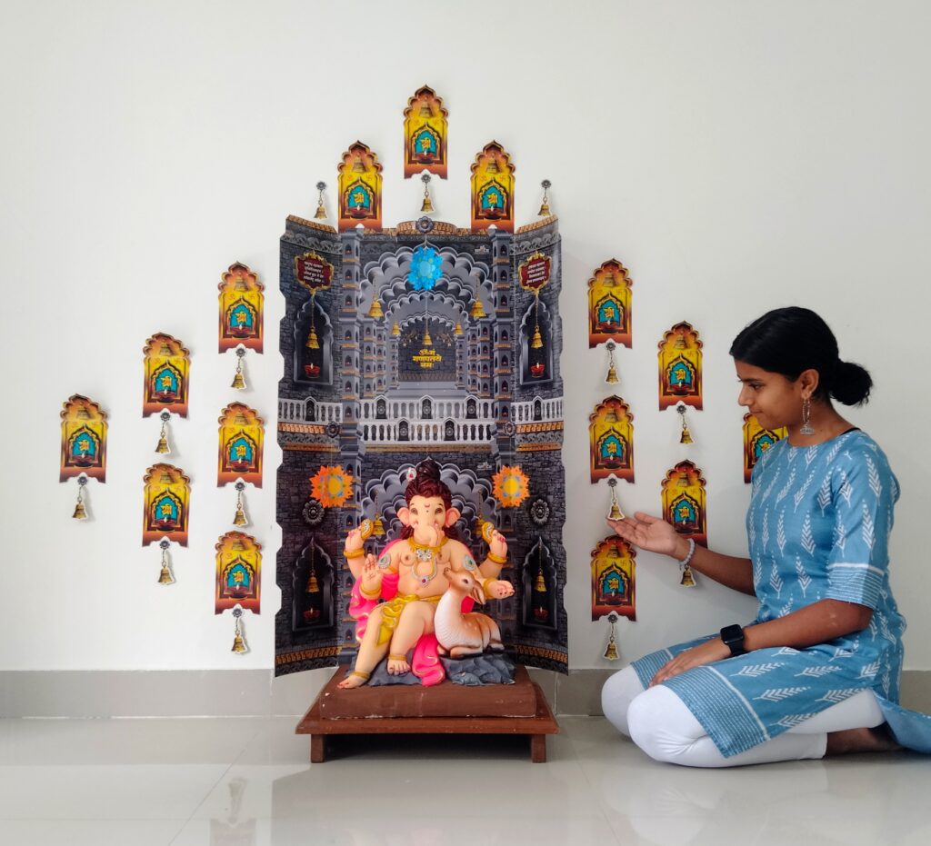 Bappa wall Decoration ecofriendly makhar